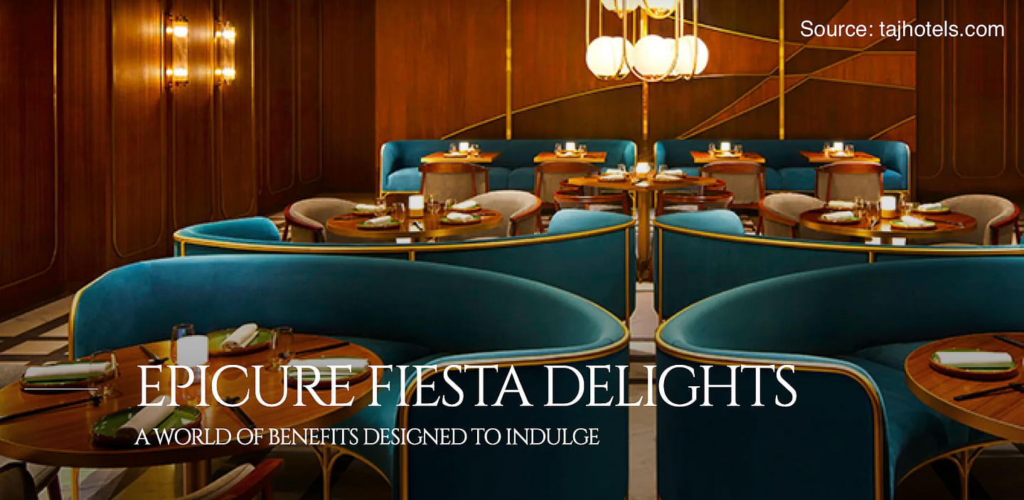 Taj Epicure Sale: Get 20% off on Epicure Privileged and Epicure ...