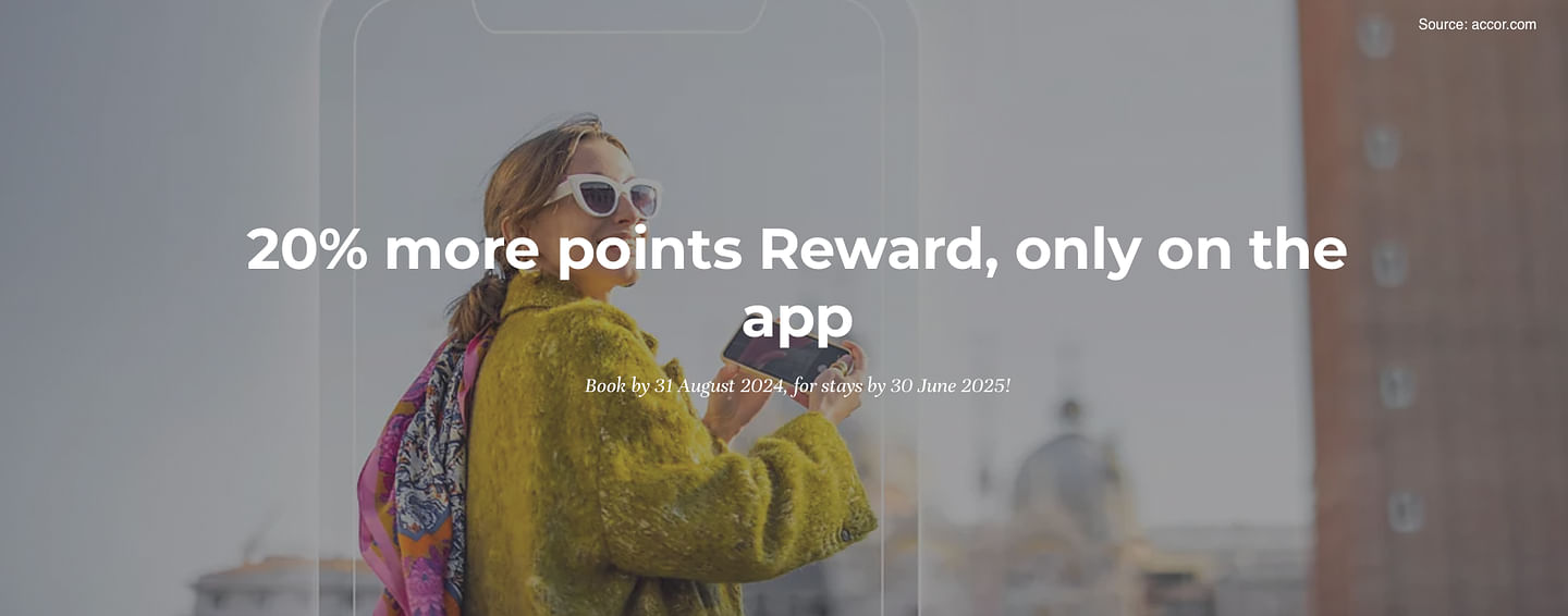 Accor: 20% extra reward points when you book on their app. — MilesCop ...