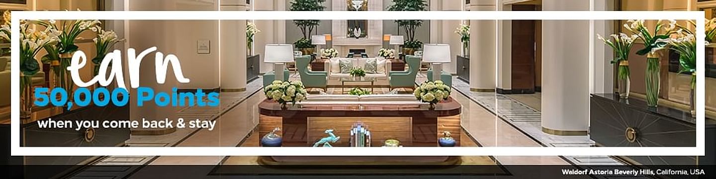 Winback Offer: 50,000 Bonus Points.