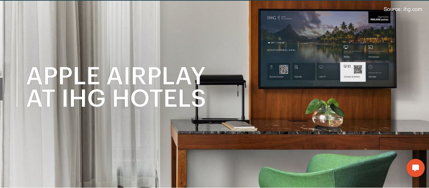IHG rolls out Apple AirPlay at over 60 hotels in North America ...