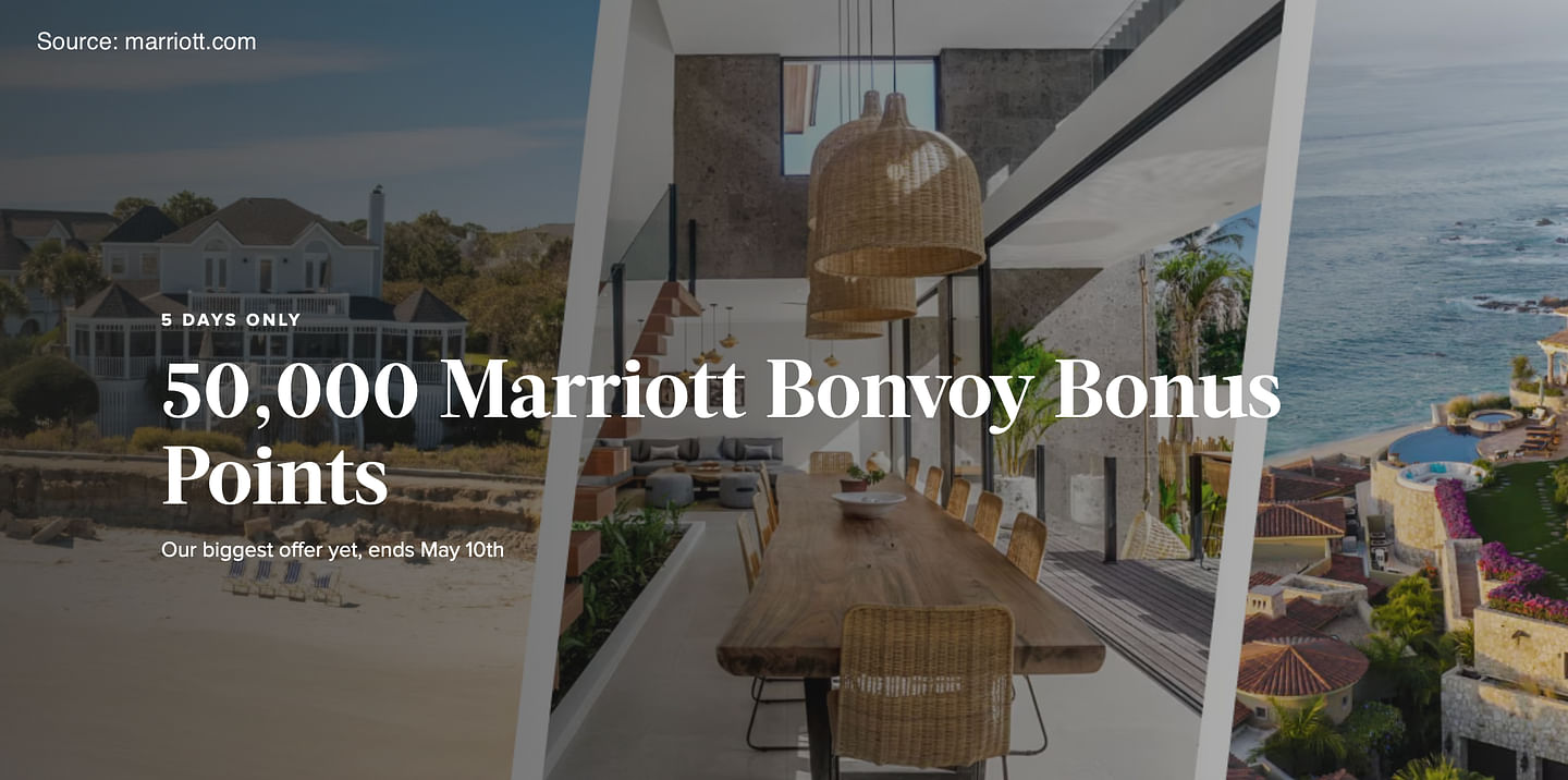 Get 50,000 bonus Marriott Bonvoy points when you stay at Homes and ...