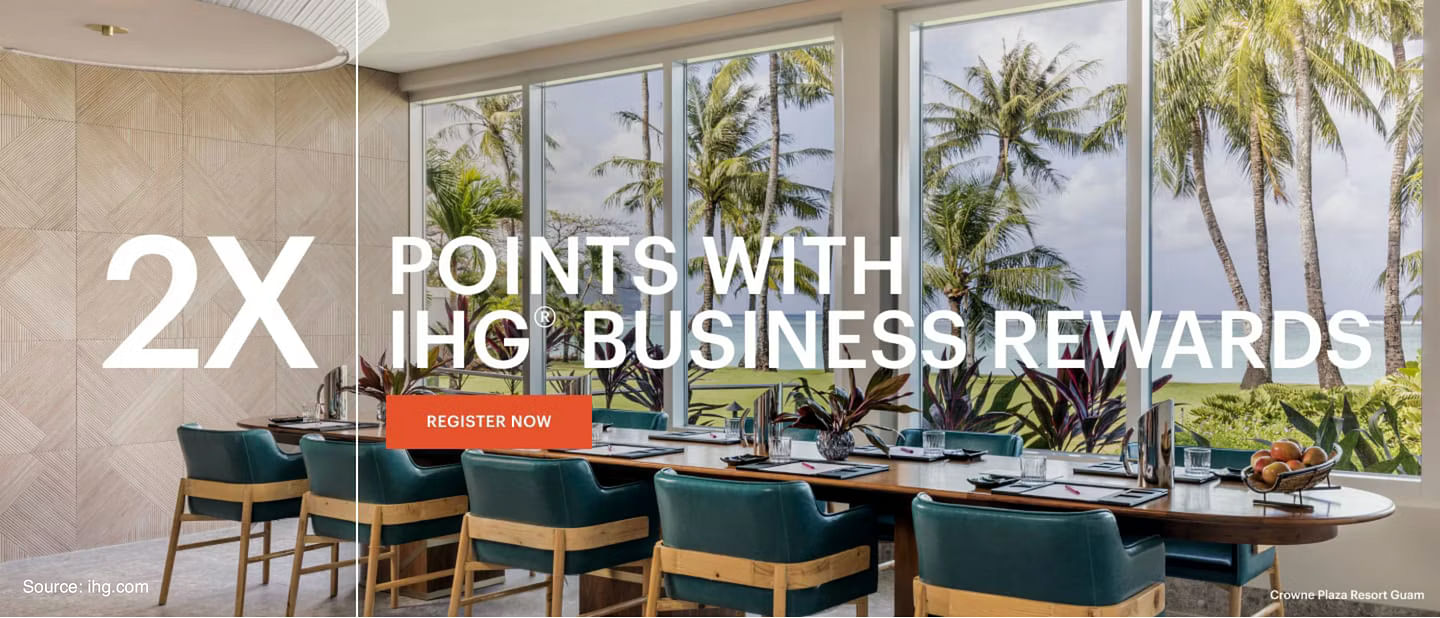 IHG Business Rewards: Get 2x points for stays, events, and meetings at ...